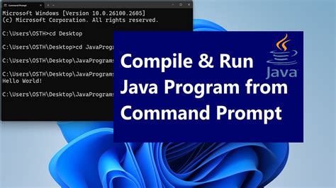 How To Compile And Run Java Program From Command Prompt Windows 11 Youtube