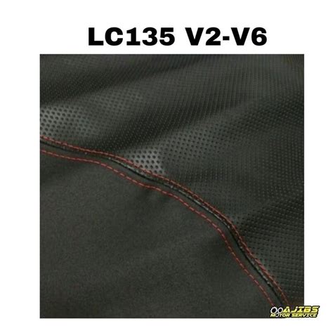 Lc135 V2 V3 V4 V5 V6 V7 V1 Seat Cover Kain Sit Style Lining Red Line Merah Shopee Malaysia