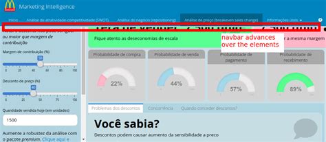Css Navbar Sobrepõe Os Outros Elementos Quando O Tamanho Da Página é