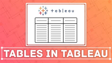 How To Create A Table In Tableau Data Science