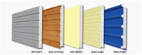 샌드위치판넬 종류 및 부속자재 주 패널테크