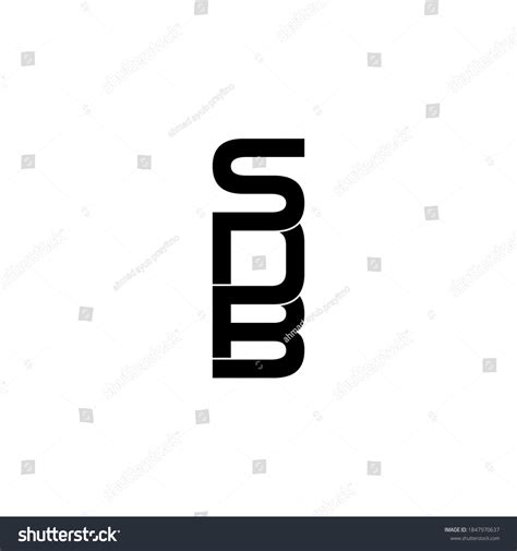 Sdb Letter Original Monogram Logo Design Stock Vector Royalty Free 1847970637 Shutterstock