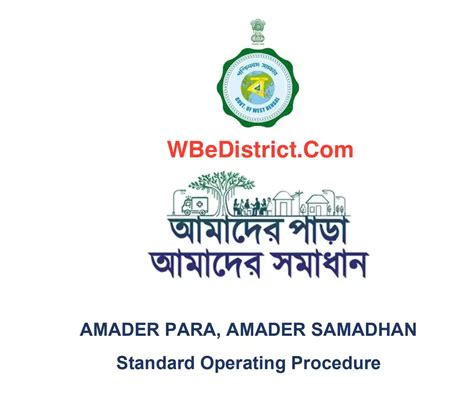 Amader Para Amader Samadhan Apas Portal Duare Sarkar Camp List 2025