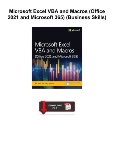 Pdfbook Microsoft Excel Vba And Macros Office 2021 And Microsoft 365