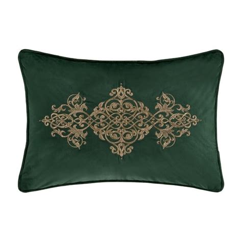 J Queen New York Noelle Evergreen Boudoir Embellished Decorative Throw