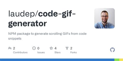 GitHub Laudep Code Gif Generator NPM Package To Generate Scrolling GIFs From Code Snippets GitHub Laudep Code Gif Generator NPM Package To Generate Scrolling GIFs From Code Snippets