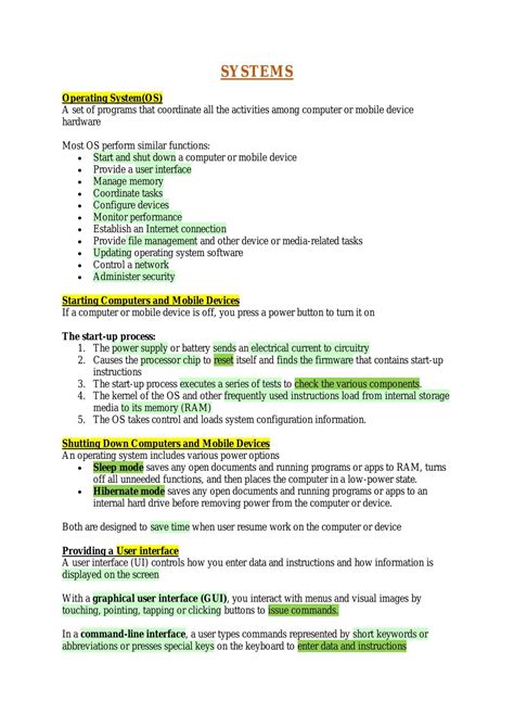 Pca0150 Notes Pca0150 Computer Applications Mmu Thinkswap