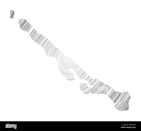 Stocking Island Map Filled With Concentric Circles Sketch Style
