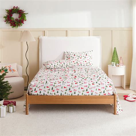 Christmas Dachshund White Sheet Set Adairs