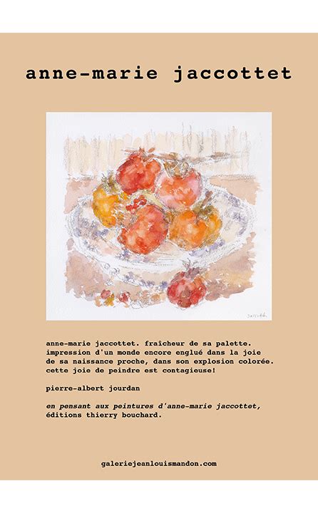 Anne Marie Jaccottet Galeriejeanlouismandon