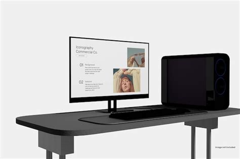 Monitor Desktop Mockup Psd High Quality Free Psd Templates For
