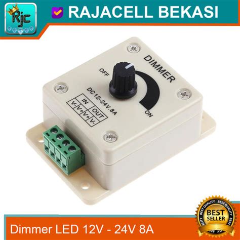 Jual Dimmer Lampu LED Strip 12V 24V DC Pengatur Kecerahan Lampu LED Kota Bekasi Rajacell