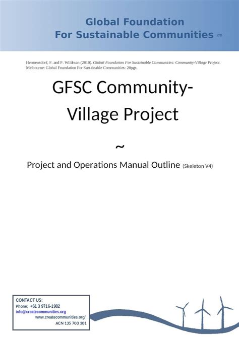 Doc Gfsc Community Village Project Project Skeleton Dokumentips