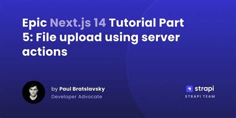 Epic Next Js 14 Tutorial Part 5 File Upload Using Server Actions Dev Community