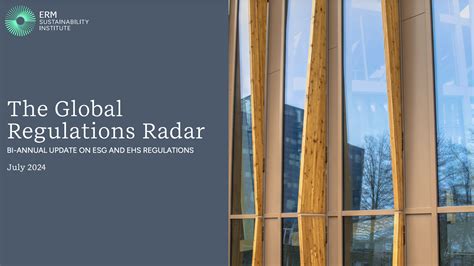 The Global Regulations Radar Bi Annual Update On Esg And Ehs Regulations Resource Embedding