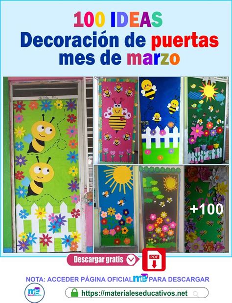 Decoración De Puertas Mes De Marzo Ideas Decoración De Unas