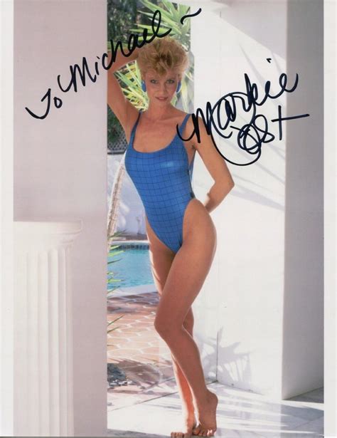 Markie Post Signed Sexy Bikini Shot Color 8x10 Photo W Coa Inscribed To Michael 1842491838