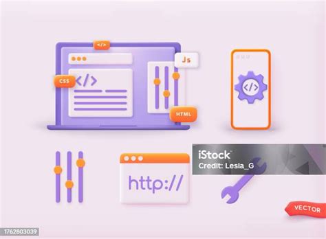 모바일 애플리케이션 개발 프로세스 스마트 폰 인터페이스 구축 프로세스 모바일 앱3d 웹 벡터 일러스트레이션 3차원 형태에 대한 스톡 벡터 아트 및 기타 이미지 Istock