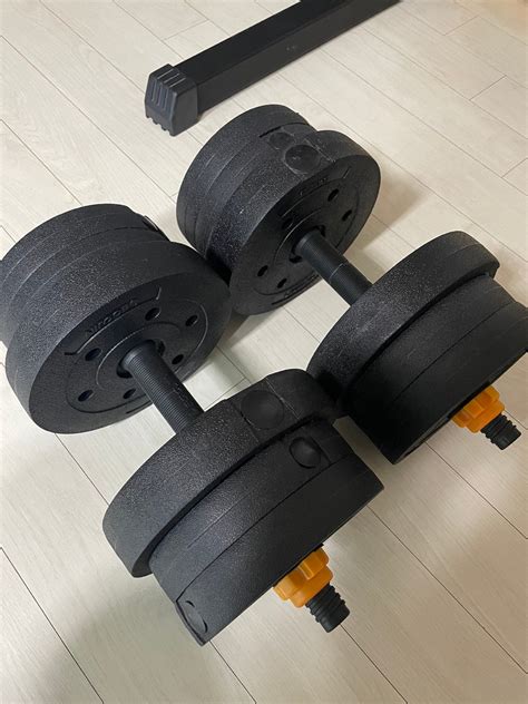 무게 조절 아령 11kg X 2 당근마켓 중고거래