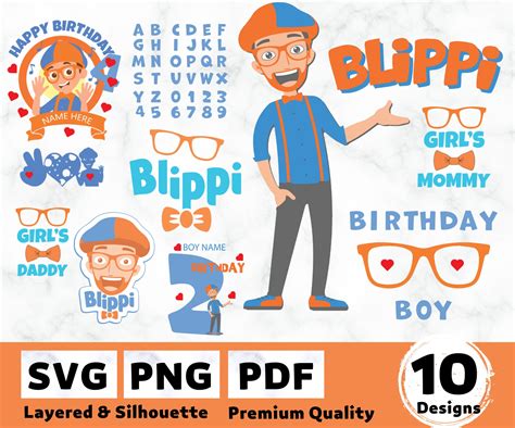 Blippi Svg Blippi Vector Blippi Svg Bundle Blippi Birthday Etsy Hong
