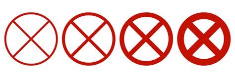 Red X With Circle Images Browse Stock Photos Vectors And Video Adobe Stock