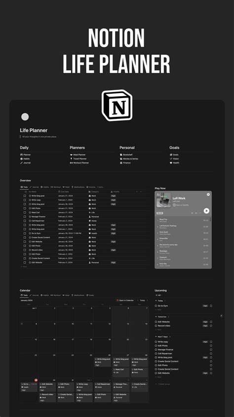 Stylish Notion Life Planner 30 Daily Habit Trackers To Do Lists And More Life Planner