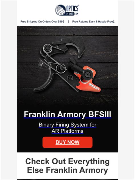 Opticsplanet Franklin Armory Binary Trigger System Iii Milled