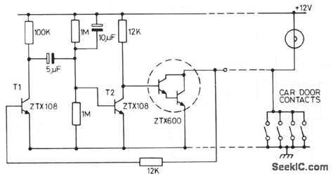 COURTESY LIGHT DELAY SWITCH Switch Control Control Circuit Circuit Diagram SeekIC Com