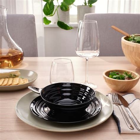 Natbarb Black 14 Cm Glass Bowl 10563693 Ikea