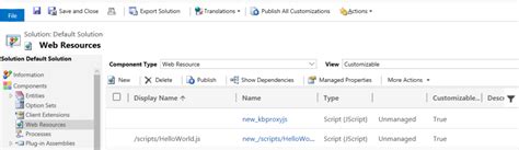 Web Resource Project With Dynamics 365 Developer Extensions 3rd Party Carl De Souza