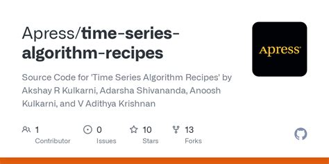 Github Apress Time Series Algorithm Recipes Source Code For Time