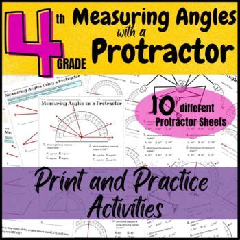 Measuring Angles On A Protractor By Elizabeth Gonzalez TPT