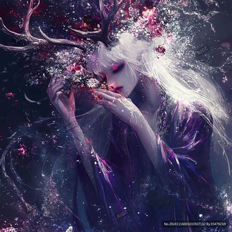 ai创作图拟人鹿插画 灵动麋鹿精灵 白鹿插画 神鹿插画 林间长生鹿 玄幻奇幻时尚插画 麋鹿本子封面 鹿拟人 蚩尾 祥瑞白鹿 九尾狐插画 林都之