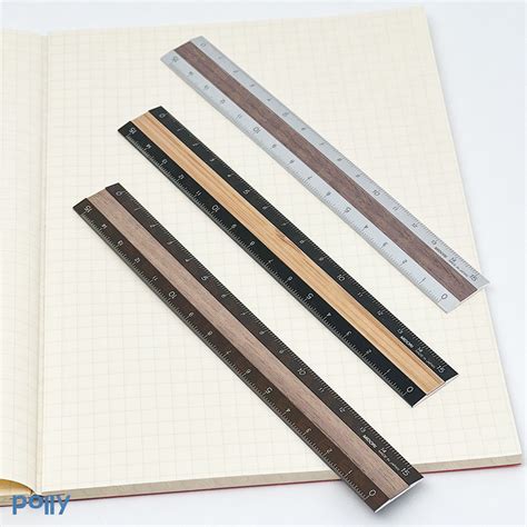 Midori Aluminum And Wood Ruler 15 Cm Polly Indonesia