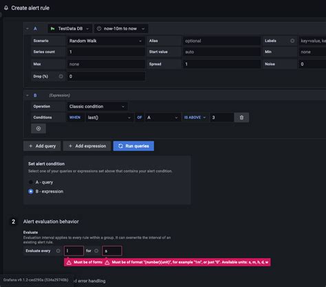 Grafana Managed Alert New Rule Page Crashes When Typing Only Letters