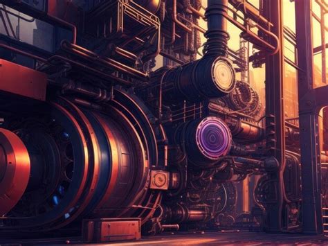 Premium Ai Image An Abstract 3d Factory Background