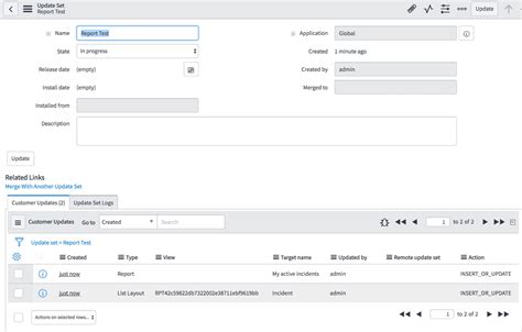Solved Do Reports Capture In Update Set Servicenow Community