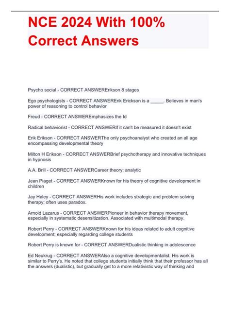 Nce Purple Book Questions With Correct Answers 2024 Nce 2024 Stuvia Us