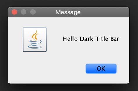 How To Get Macos Mojave Style Dark Mode In Java In A Swing Application