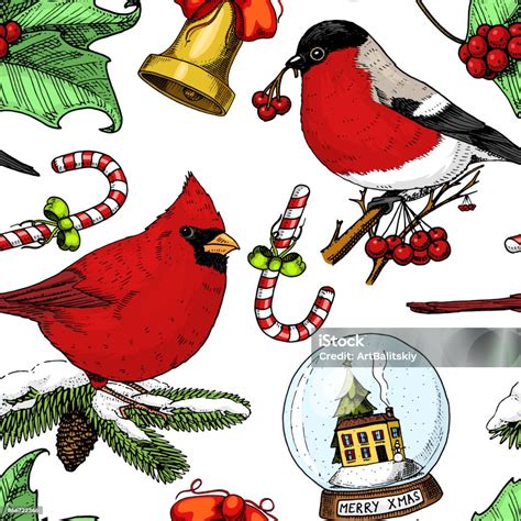 라벨에 대 한 오래 된 스케치와 빈티지 스타일에 새겨진된 핸드 메리 크리스마스 크리스마스 새 해 컬렉션 겨울 휴가 장식 완벽 한 패턴입니다 멋쟁이 새의 일종 또는 빨간