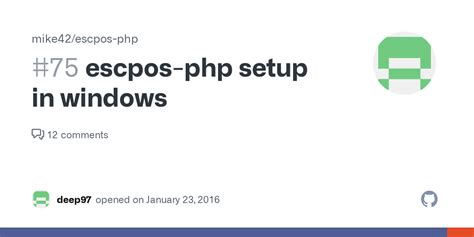 escpos php setup in windows · issue 75 · mike42 escpos php · github