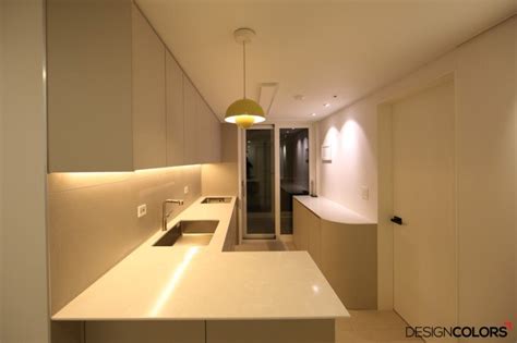 신공덕삼성래미안3차 주방 인테리어 마포구 신공덕동 신공덕삼성래미안 3차 24평 아파트 인테리어 디자인컬러스 간접 조명의