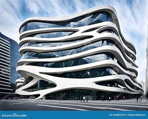 The Magnificent Deconstructivist Architecture Stock Illustration Illustration Of Construction