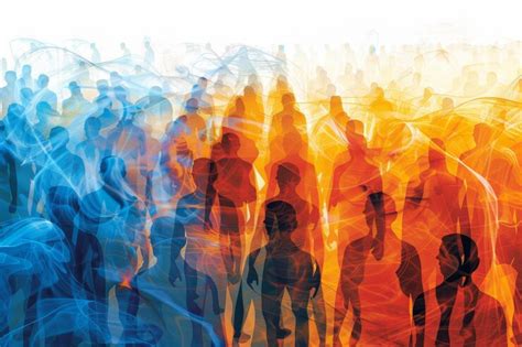 Premium Photo Generational Patterns Shown As Silhouettes With Various