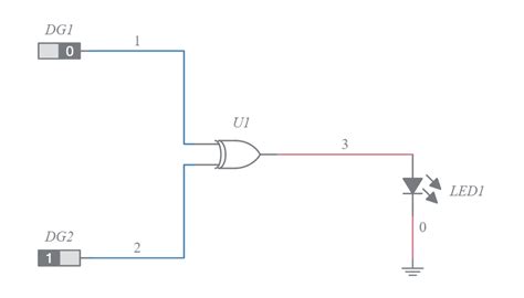 XOR Gate Multisim Live
