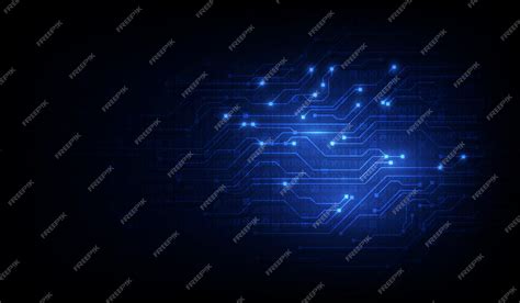 Premium Vector Abstract Circuit Networking Blockchain Concept Background