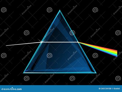 Refraction Of Light Through Prism Stock Vector Illustration Of Medicine Glass 265134108