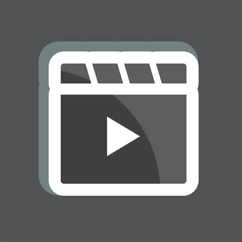 Sticker Videos Suitable For Mobile Apps Symbol Simple Design Editable Design Template Vector