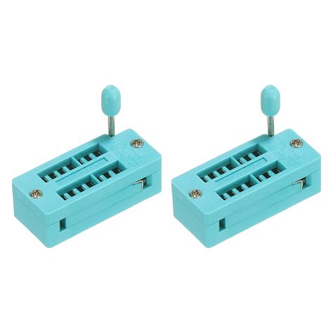 Uxcell Universal Ic Test Zif Socket 14 Pin 2 54mm Pitch For Microcontroller Chip Breadboard