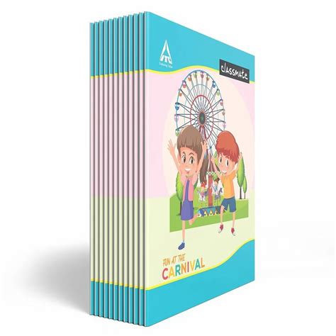 Printed Paper Cover Classmate Single Line Notebooks A4 Packaging Size